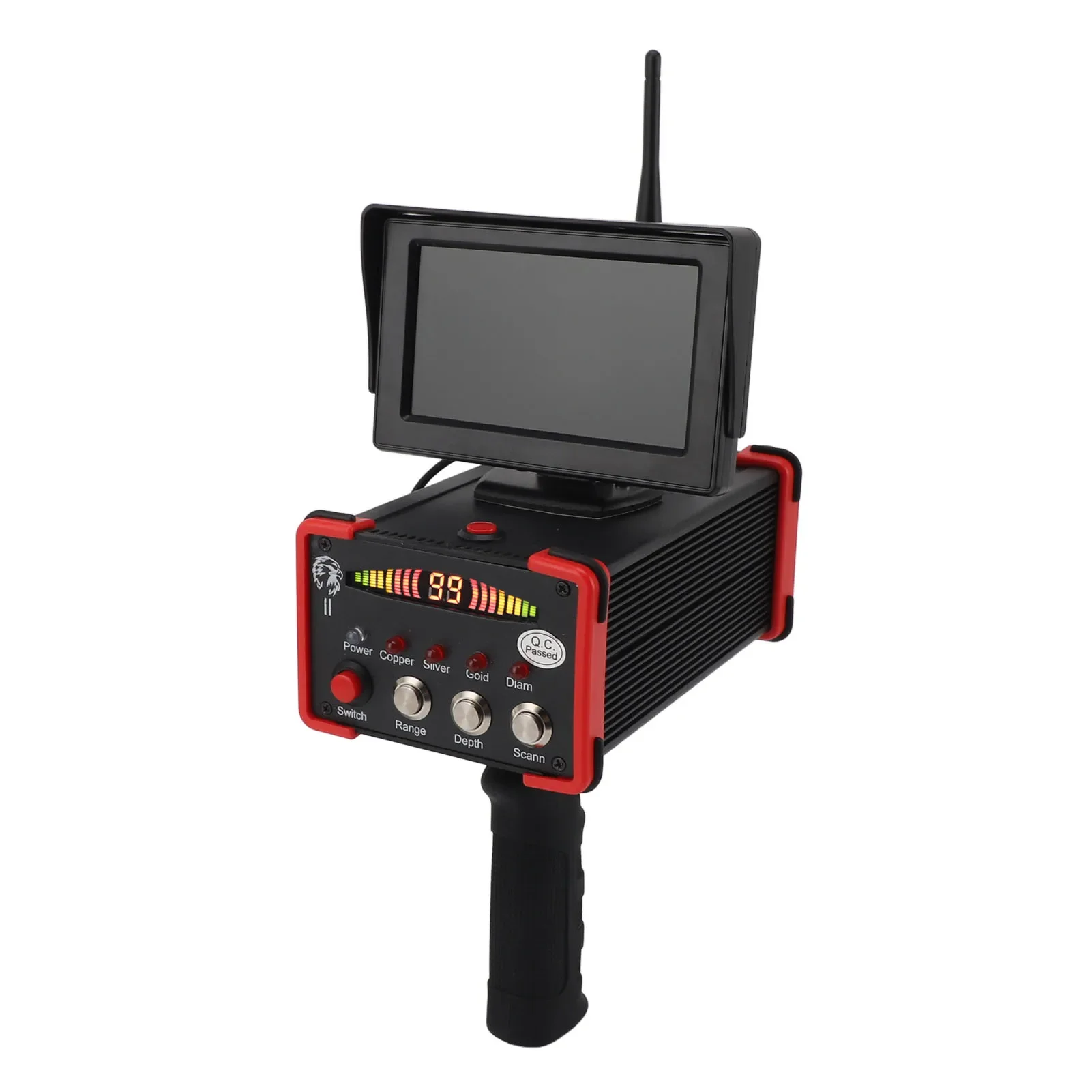 Metal Detector Underground Metal Scanner with Display 1000m Range 15m ...