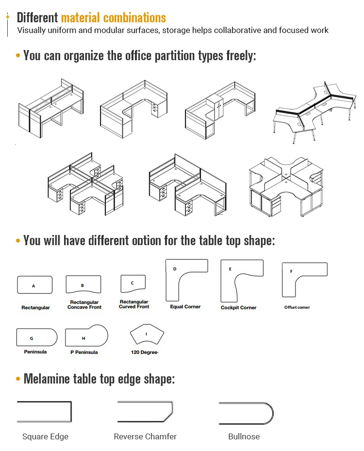 Customization Modern Luxury Mdf Office Triangle Partition Wall 3 6 ...