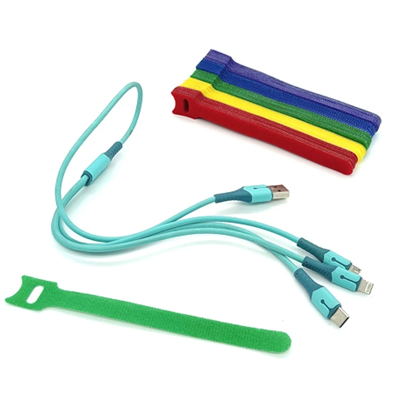 Customize Various Sizes Of Reusable Velcroes Data-line Cable Ties Hook ...