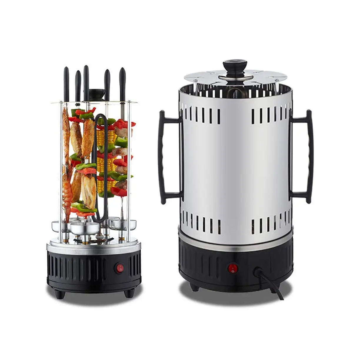 3 In 1 Electric Bbq Kebab Grill Household Automatic Rotating Skewers ...
