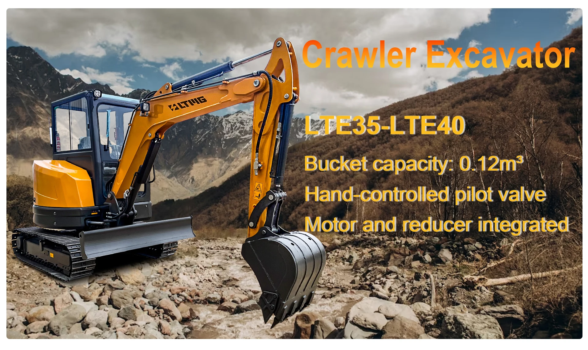 LTMG Crawler Excavators - High Power, Reliable Performance