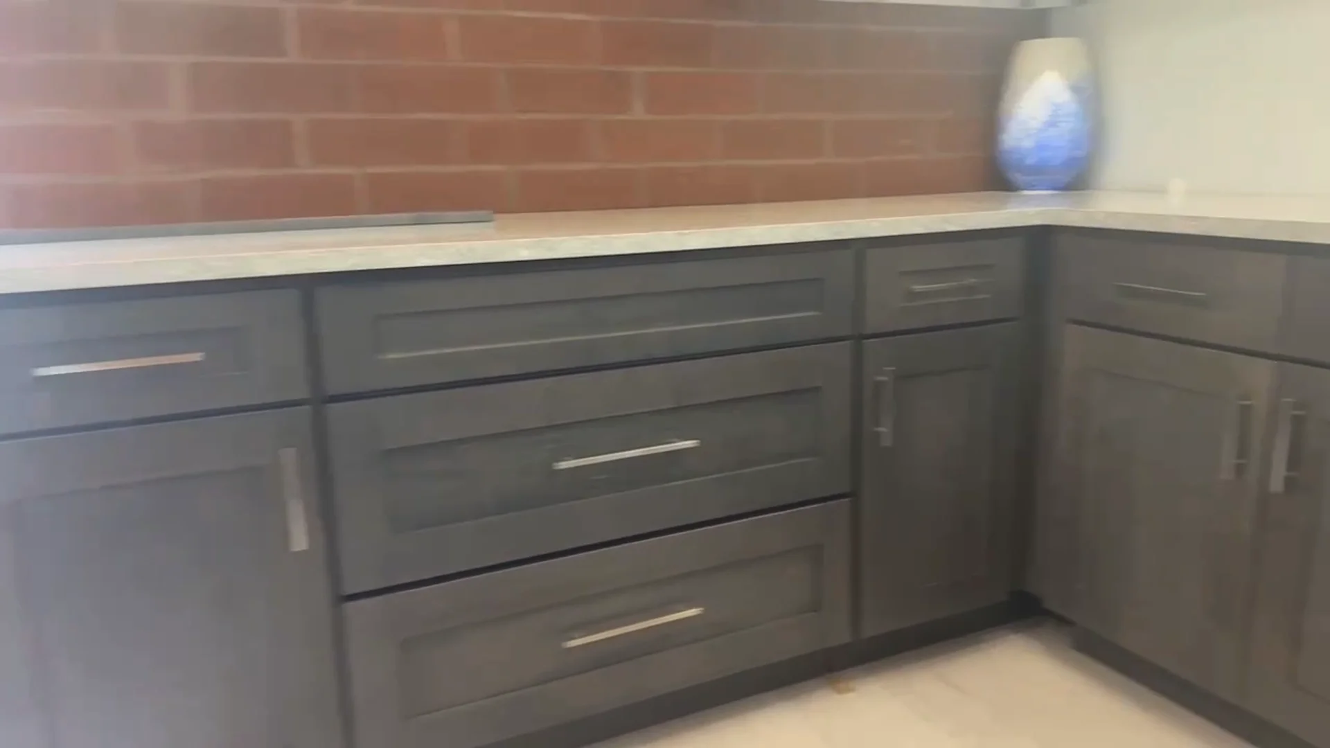 French Country Style Modular Customized Kitchen Cabinet Solid Wood ...