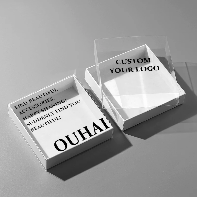 Custom Clear Top Lid View Square Treat Candy Packaging