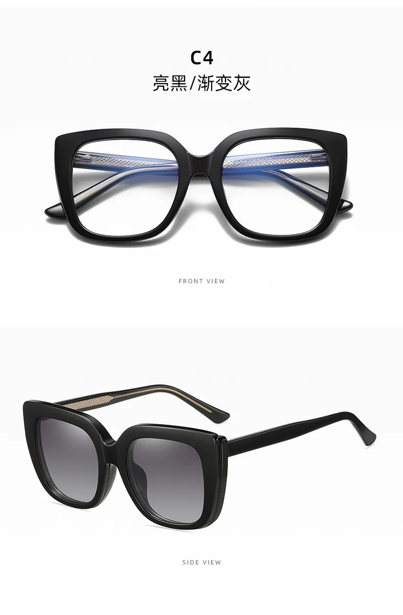 Jiuling Eyewear Tr90 square Frame 2 in 1 Magnetic Stylish Polarized ...