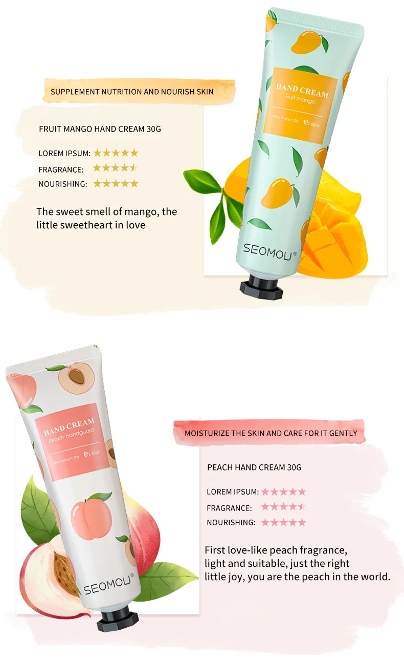 SEOMOU Cute Hand Cream - Moisturizing & Nourishing Lotion