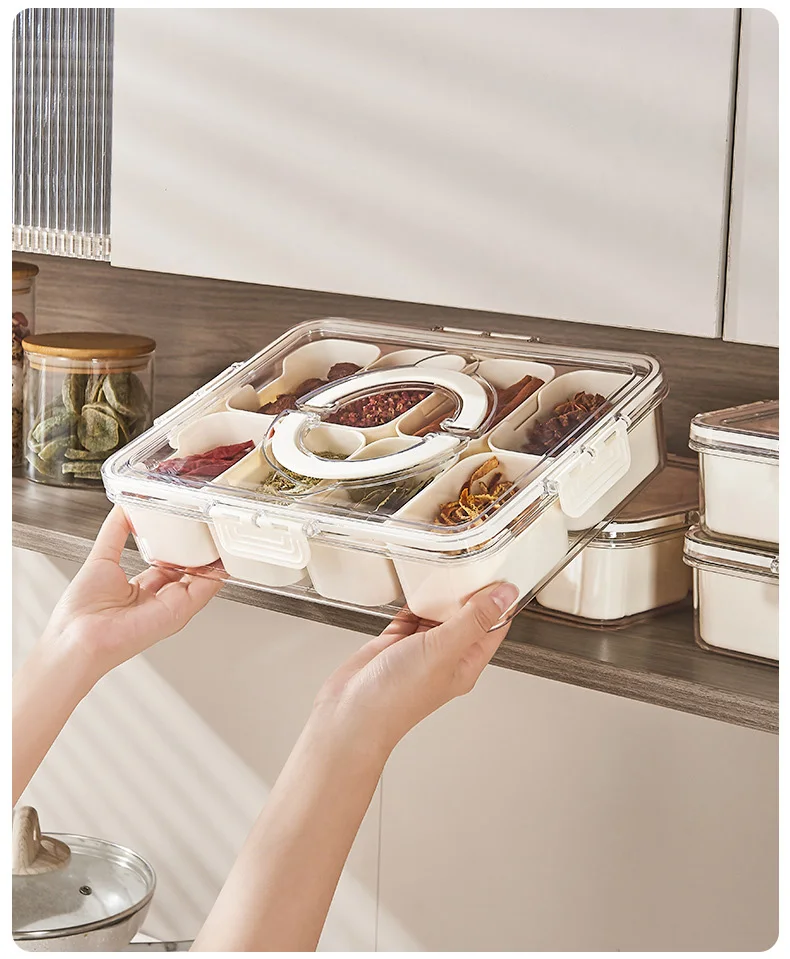 New Arrival Seasoning Storage Box Kitchen 4 8-compartment Combination ...