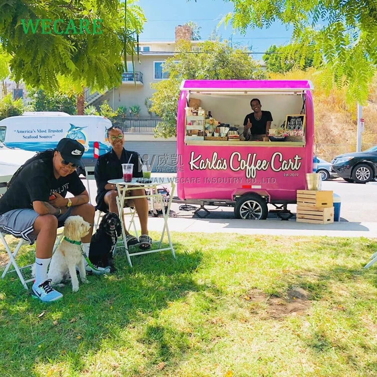 WECARE Street Fiberglass Mini Mobile Coffee Ice Cream Cart