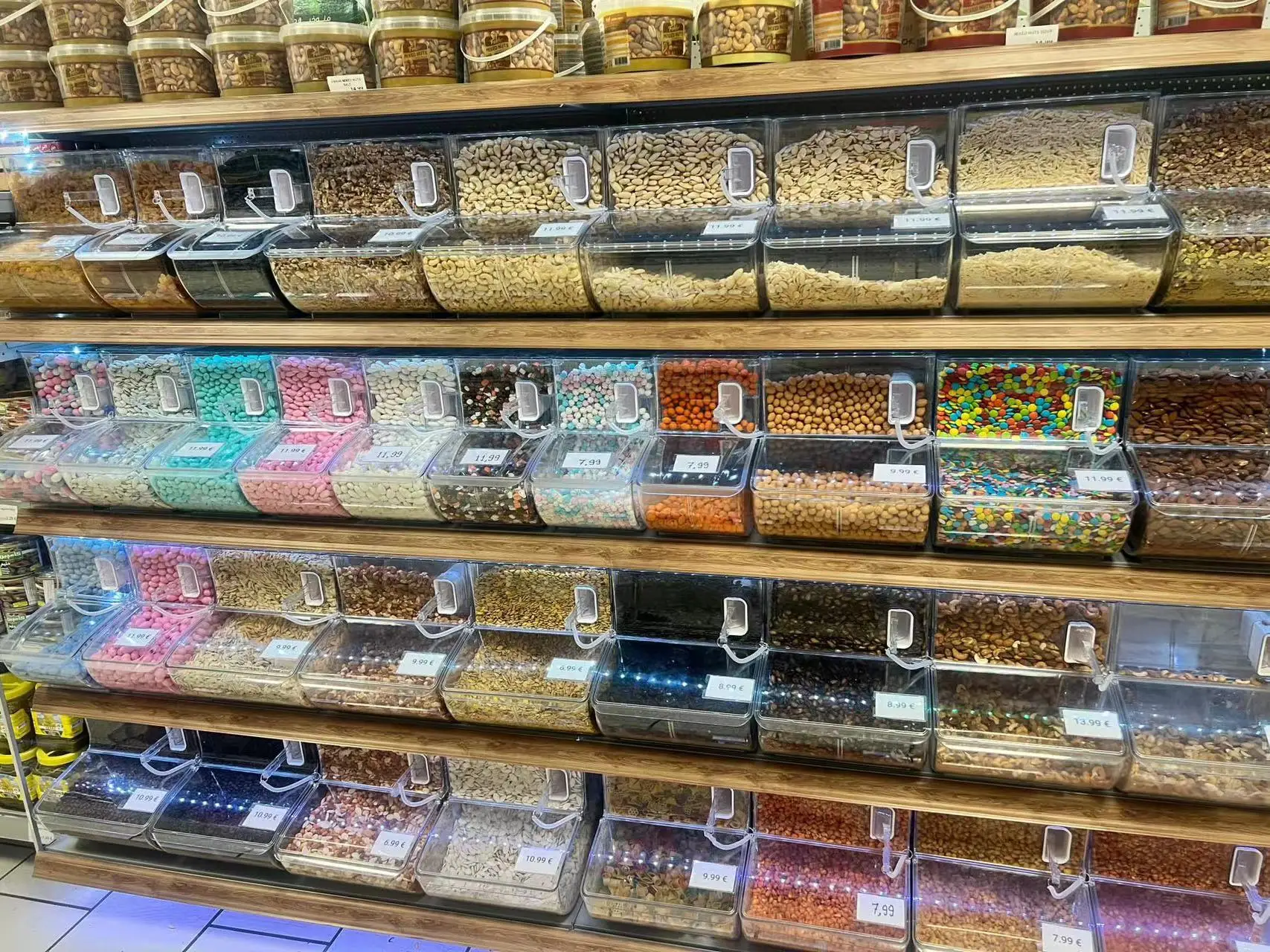 ECOBOX Grain Nuts Container With Scoop Storage Scoop Bin Clear Bulk ...