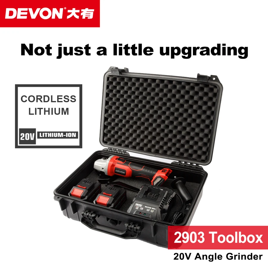 DEVON Professional Electric Power Tools Cordless Angle Grinder 100 ...