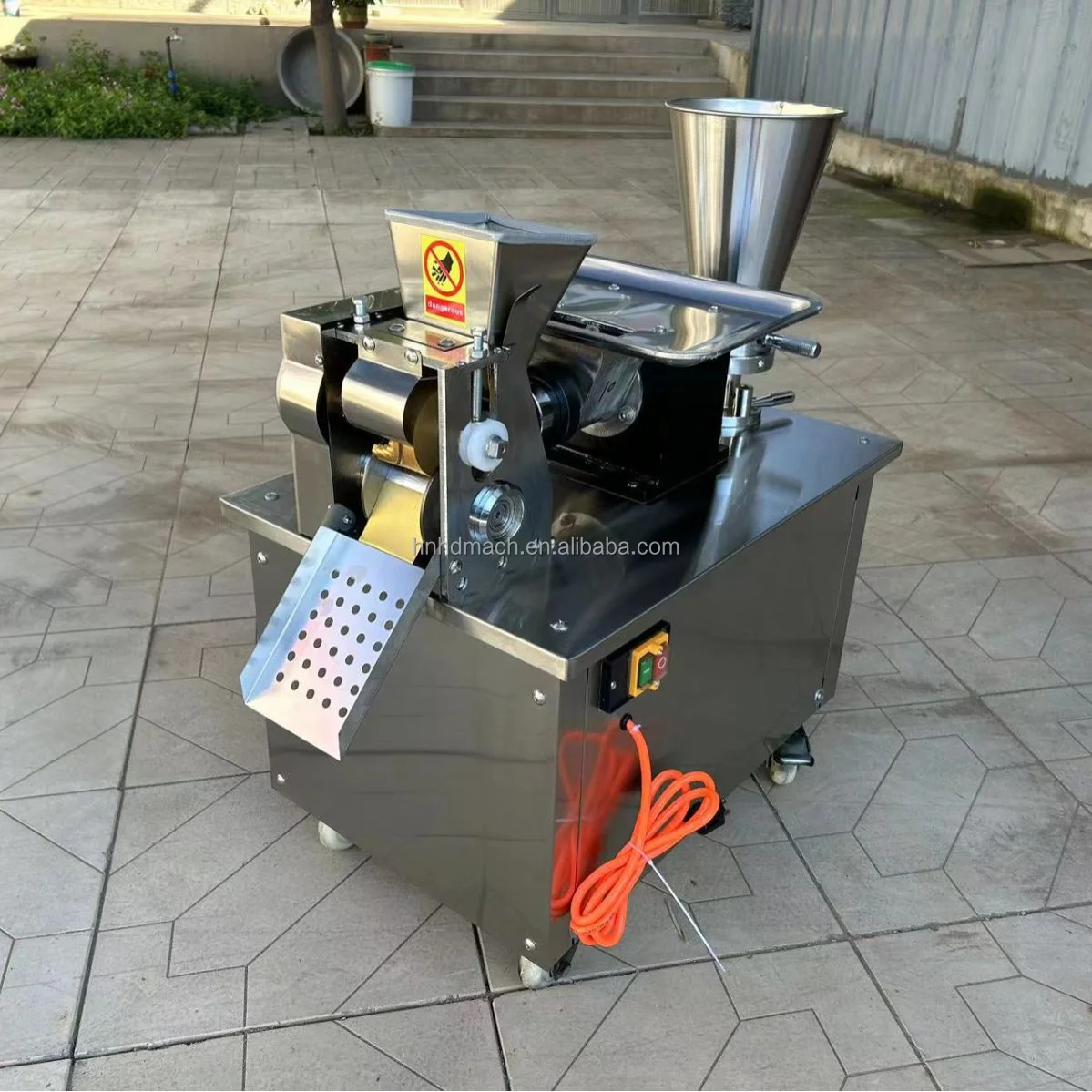 High Efficiency Samosa Dumpling Gyoza Maker Automatic Spring Roll Meat ...