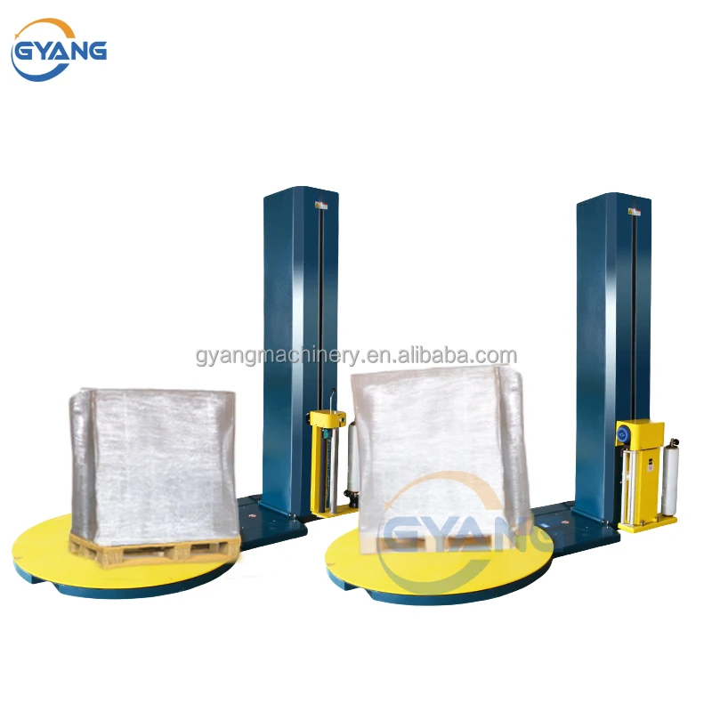 Automatic Pallet Stretch Film Wrapping Machine European Standard Pallet ...