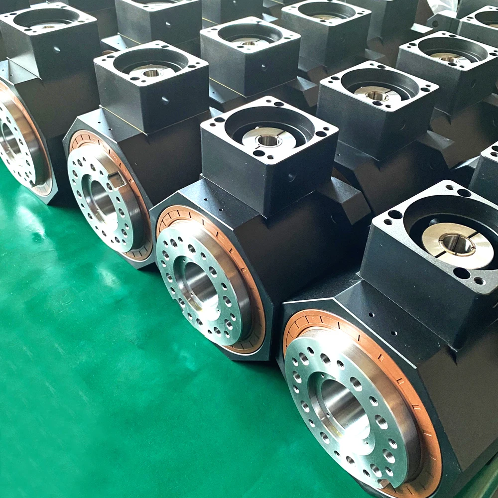 Heavy Duty Helical Spiral Gear Hollow Rotating Platform Speed Reduction ...