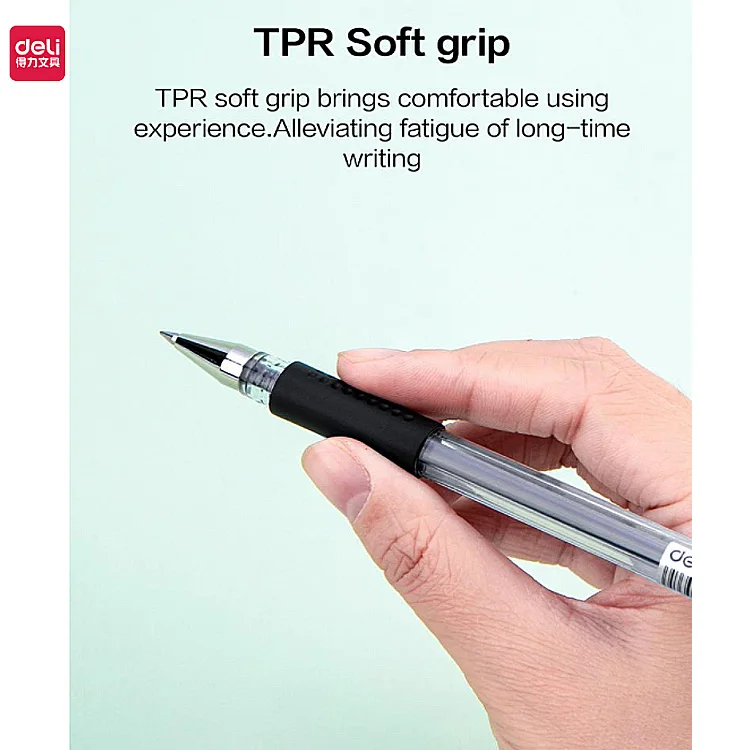 DELI Neutral Pen Ink Pen Bullet Black Basket Red Neutral Pen 0.5mm ...