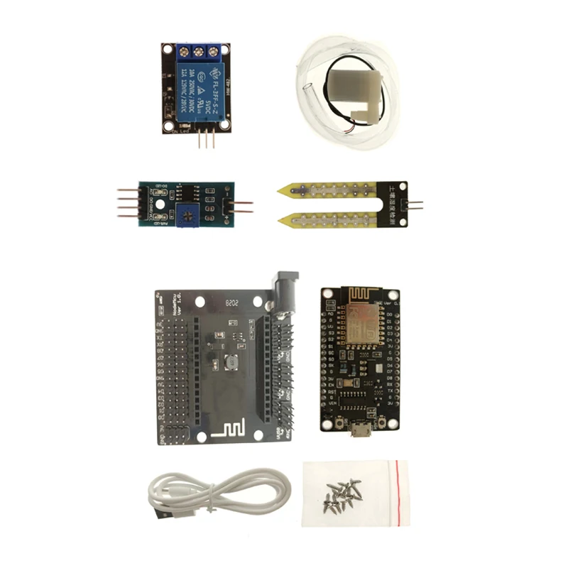 Esp8266 Diy Iot Irrigation Kit Soil Temperature And Humidity Sensor ...