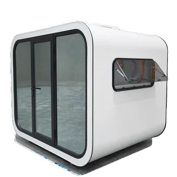 Office Pod Small Cabin Steel Structure Modular Meeting Room Garden Pod ...