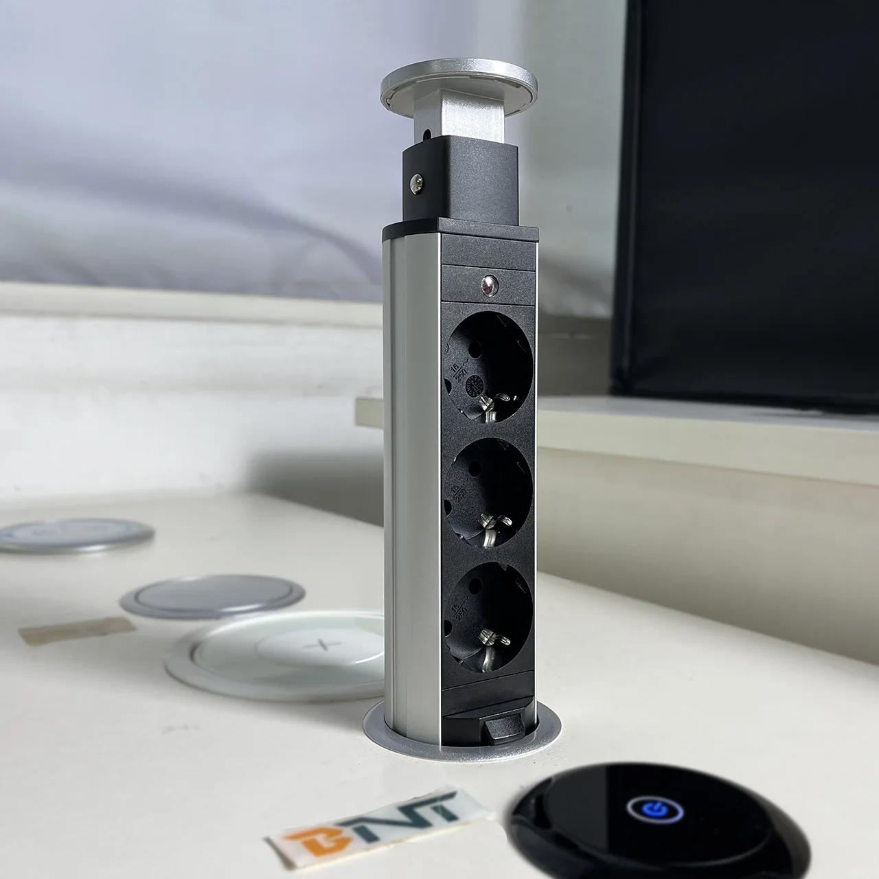 Buckles Design New Vertical Kitchen Pop up Socket Tower