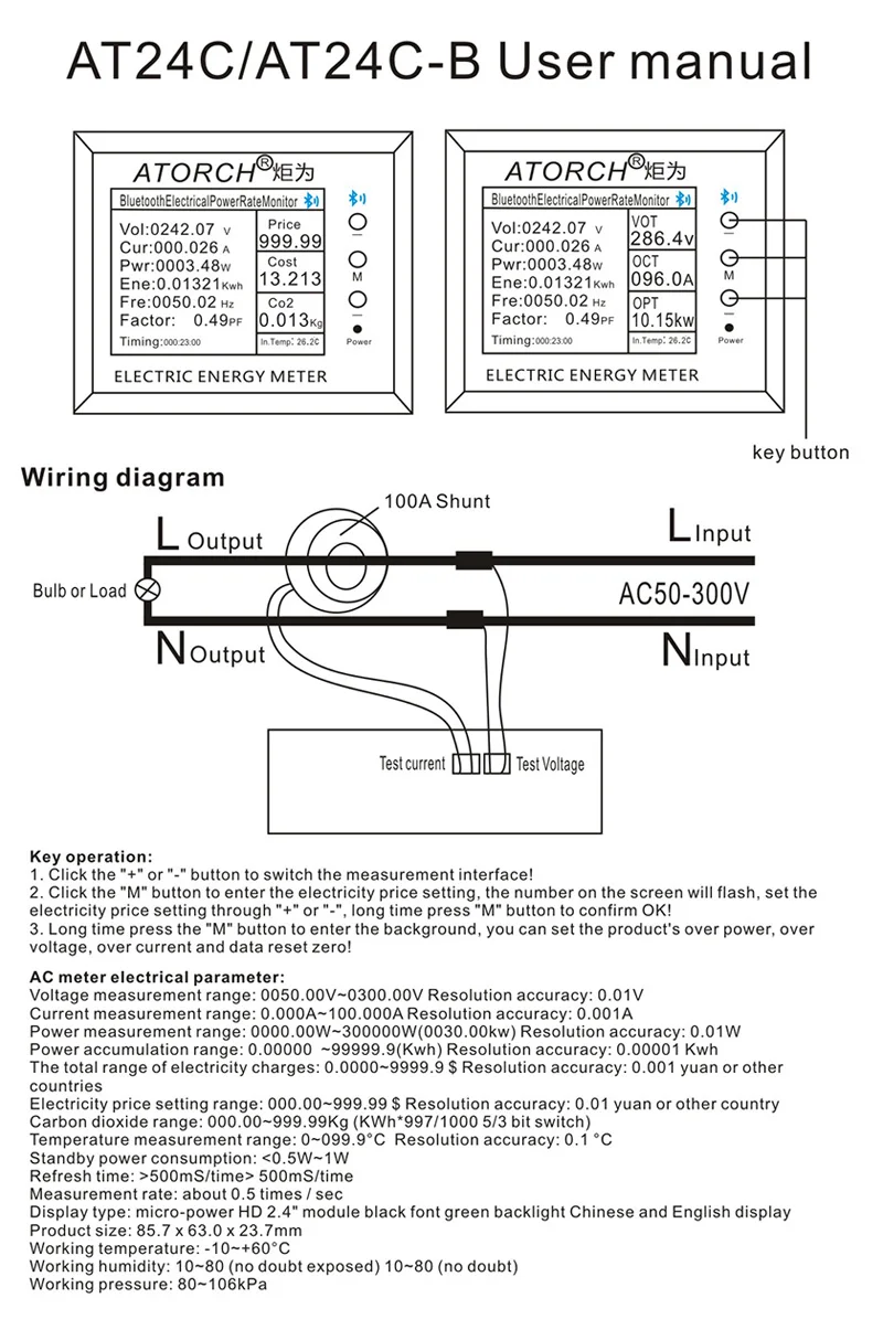 AT24C 100A 2.4" Digital Voltmeter - Precision & Reliability