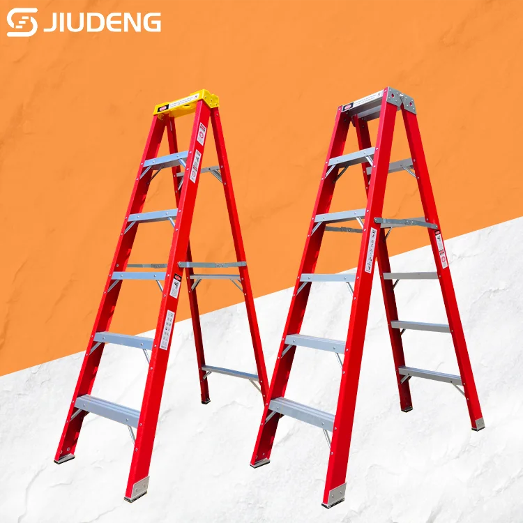 FRP Folding Ladder 4 6 8 10 12 Foot Fiberglass a Shape Insulation ...