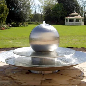 Stainless Steel Silver Ball Water Feature For Garden - Buy Metal Water ...