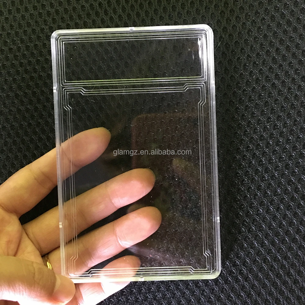 Ultrasonic Uv Protective Clear Acrylic Trading Card Slab Case Plastic ...