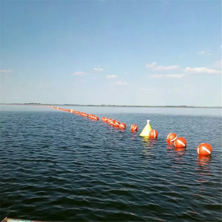 Marine Spherical Floating Demarcation Barrier Buoy Ball Safety Stage ...