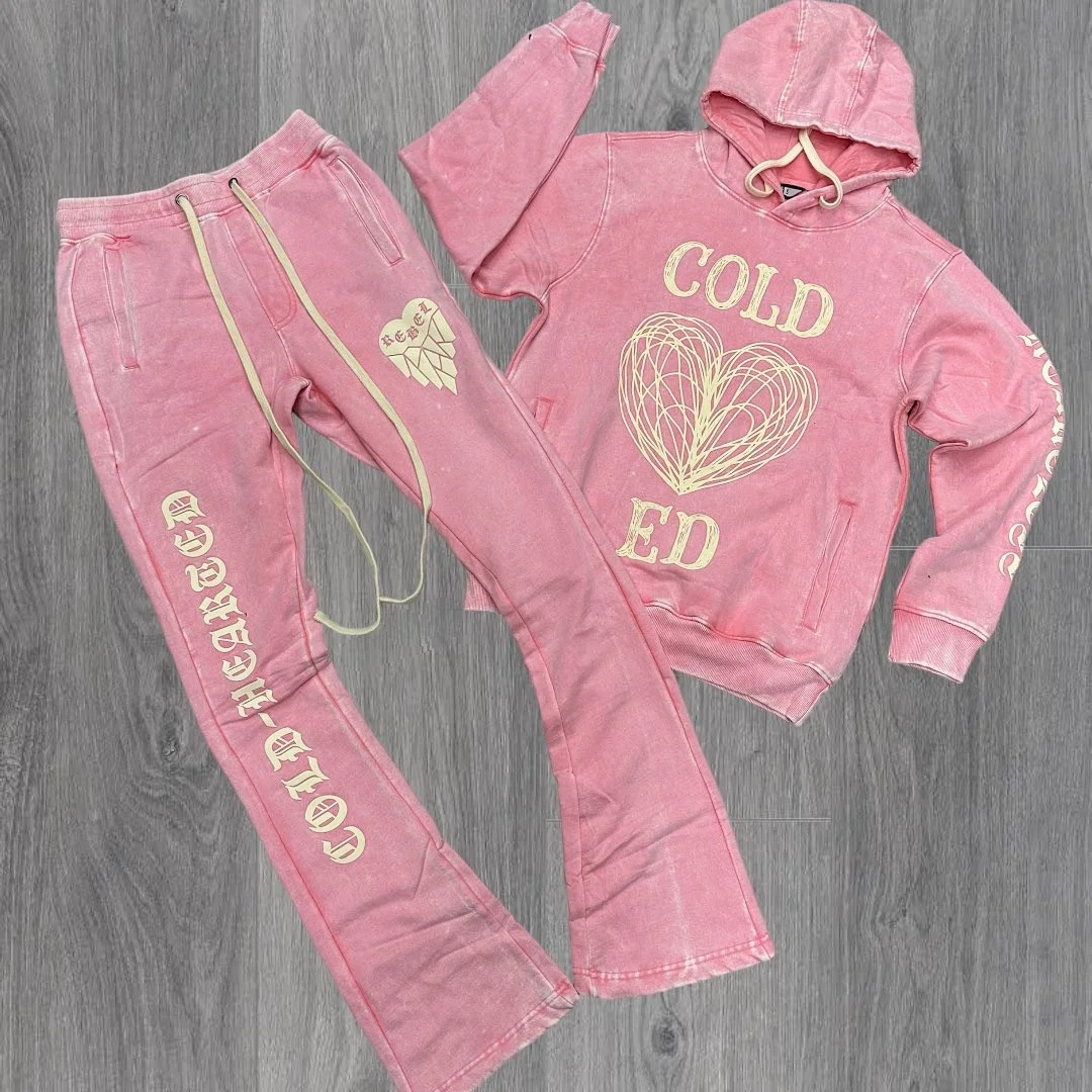 Wholesale Men Sweatsuit Sets Jogging Heavy Weight Sun Faded Baggy