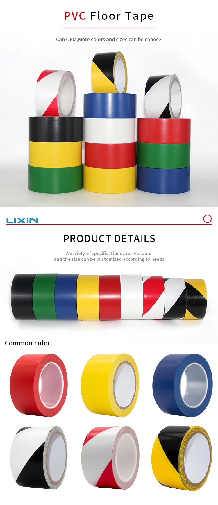 Custom Caution Marking Floor Tape for Safety & Compliance