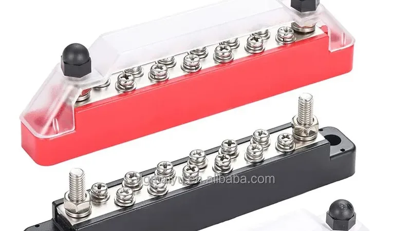 Power Distribution Block 12v 150a 1/4" Stud Bus Bar Dc Battery Busbar ...