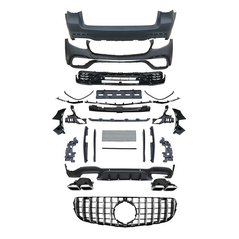 Upgrade Glc63 Amg Body Kit For Mercedes Benz Glc Class X253 2016-2019 ...