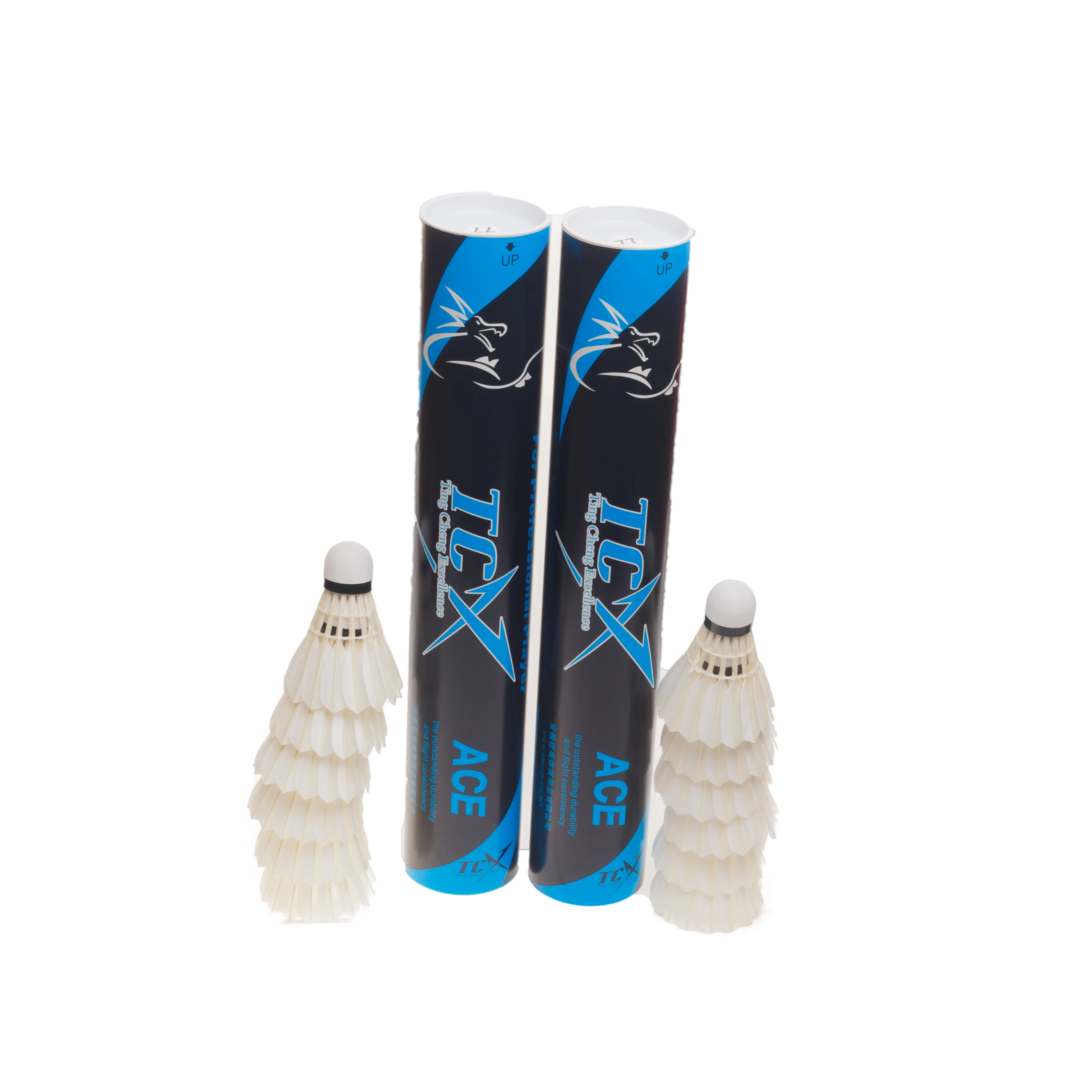 TCX-PRO Shuttlecock Most Precise Durable Goose Feather Natural Cork ...