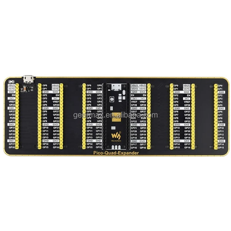 Raspberry Pi Pico Quad Gpio Expander Features Four Sets Of Male Headers ...