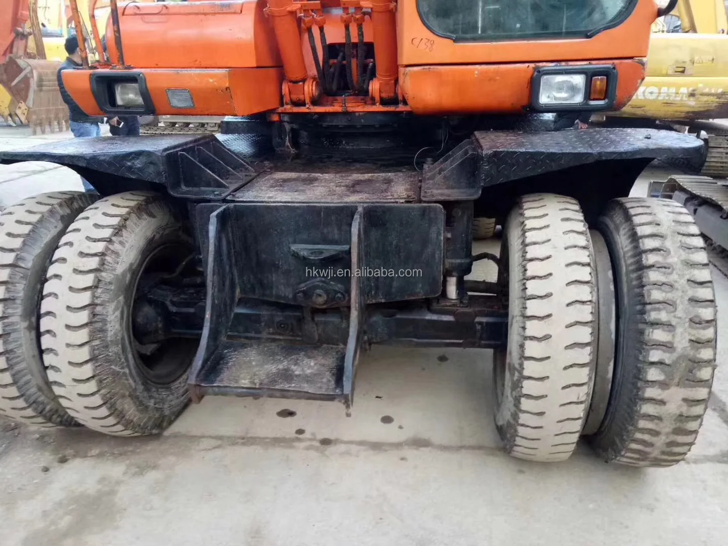 Original Paint Korean Doosan Wheeled Excavator Second Hand Wheeled ...