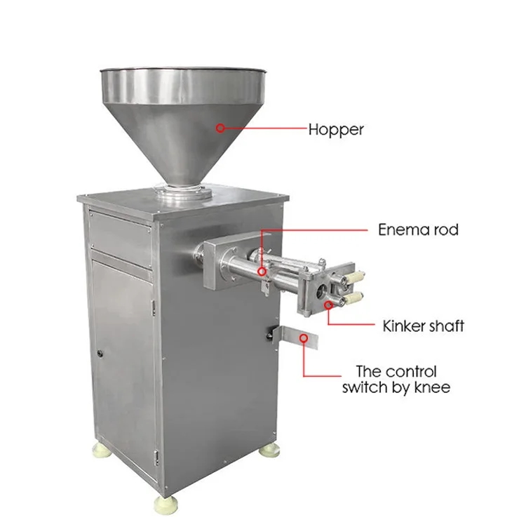 Original Factory Hot Dog Making Machine Sausage Filler Horizontal With ...