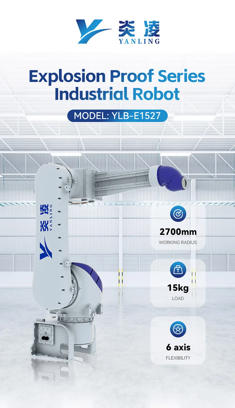 7-axis 3D Robot Manipulator Arm - Explosion Proof Industrial Robot