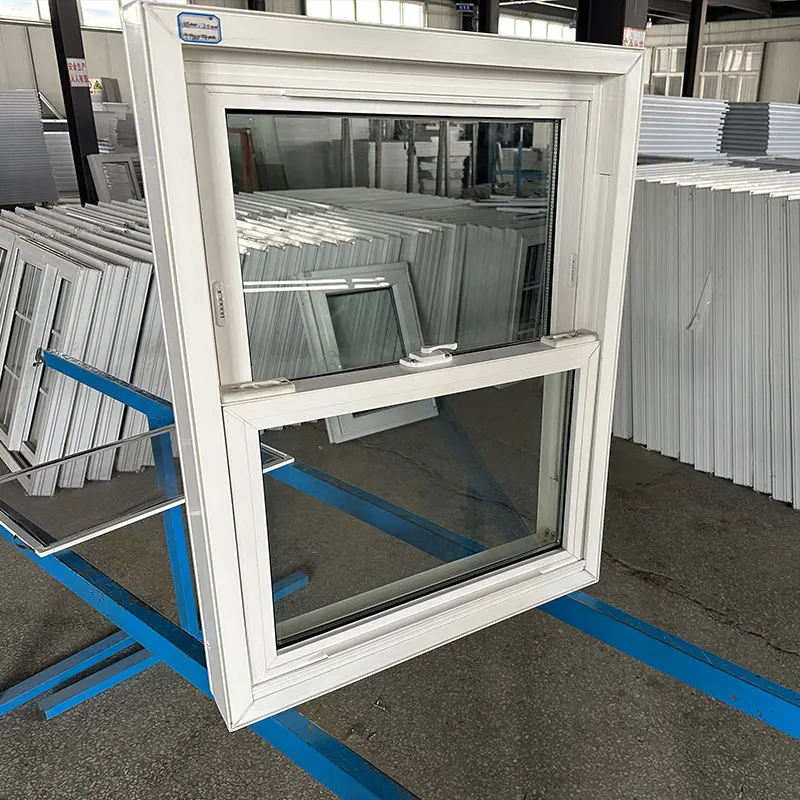 Custom Window UPVC Double Hung Hurricane Impact Windows PVC Soundproof ...