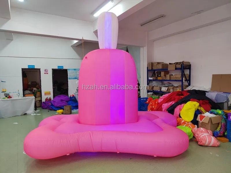 Alibaba.com: Custom Giant Pink Inflatable Ice Cream Popsicle with LED ...