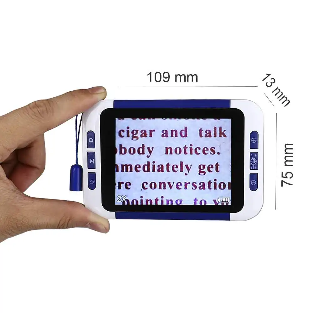 3.5" Lcd Portable Electronic Video Low Vision Reading Magnifier 2x-32x ...
