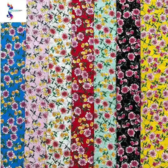 Shaoxing Textile Stock Lot Fabric Woven Printing Poka 100%polyester for ...