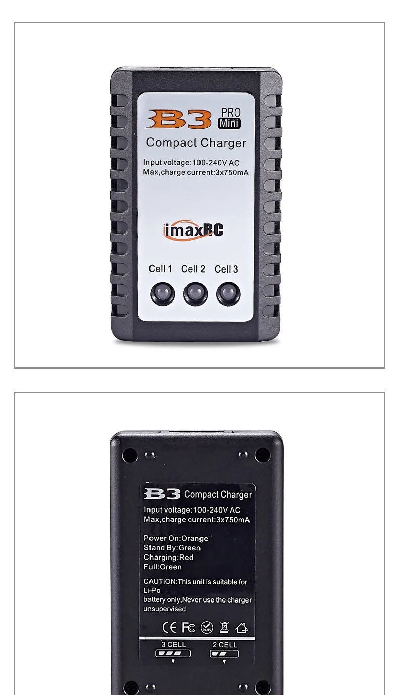 Original B3 Balance 10W Airsoft Lipo Charger for Lithium Ion 2S 3S ...