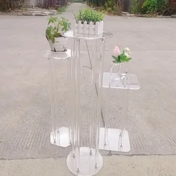 Acrylic Flower Stand Wedding Centerpieces Marriage Decorations Supplies ...