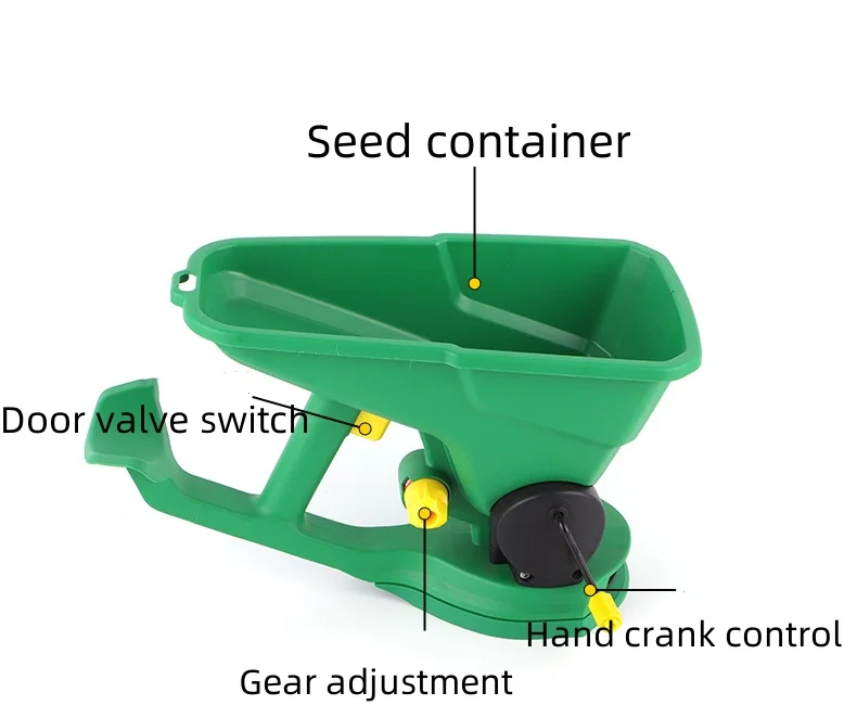 Hand Powered Seed Spreader Energy Saving Portable Spreader For Gardens Lawns Small Farms - Buy ...