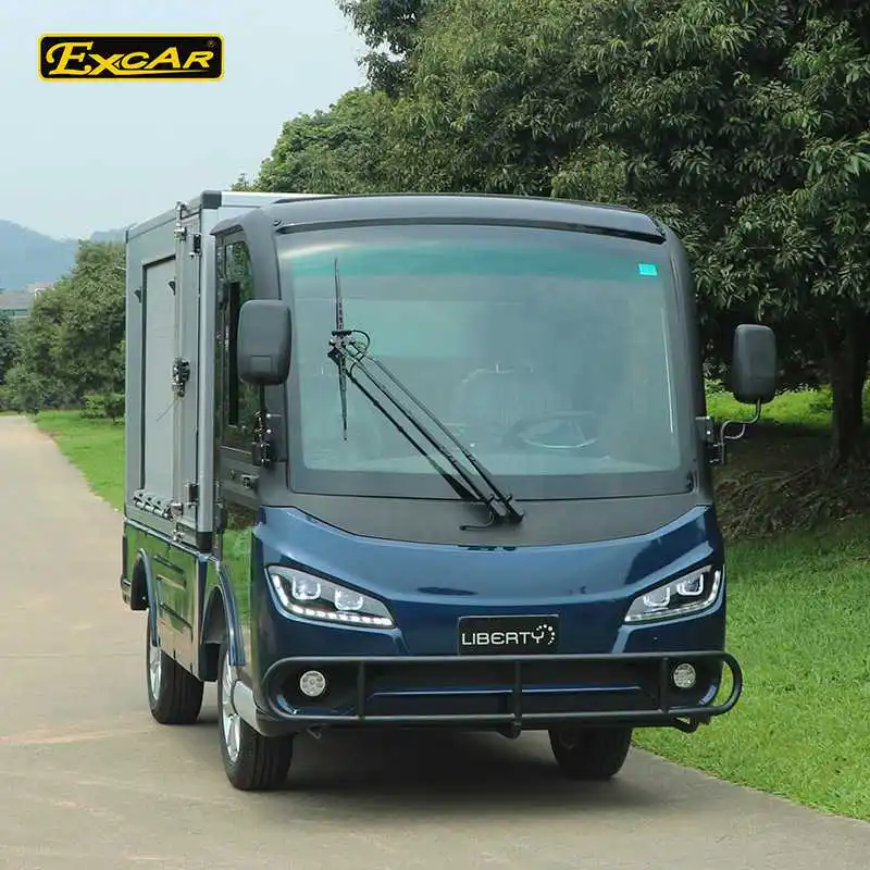 Excar 2 Seats Electric Buggy Car Housekeeping Car With Cargo Box - Buy ...