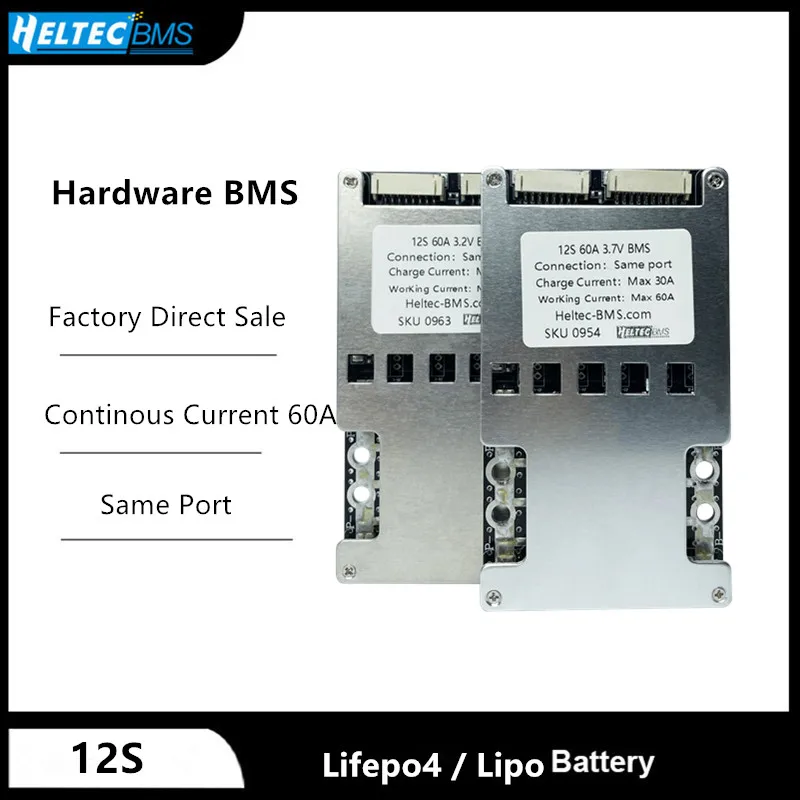 40v Bms 12s 50a 60a 120a 160a 210a 250a Balance Board 3.2v Lifepo4 3.7v ...