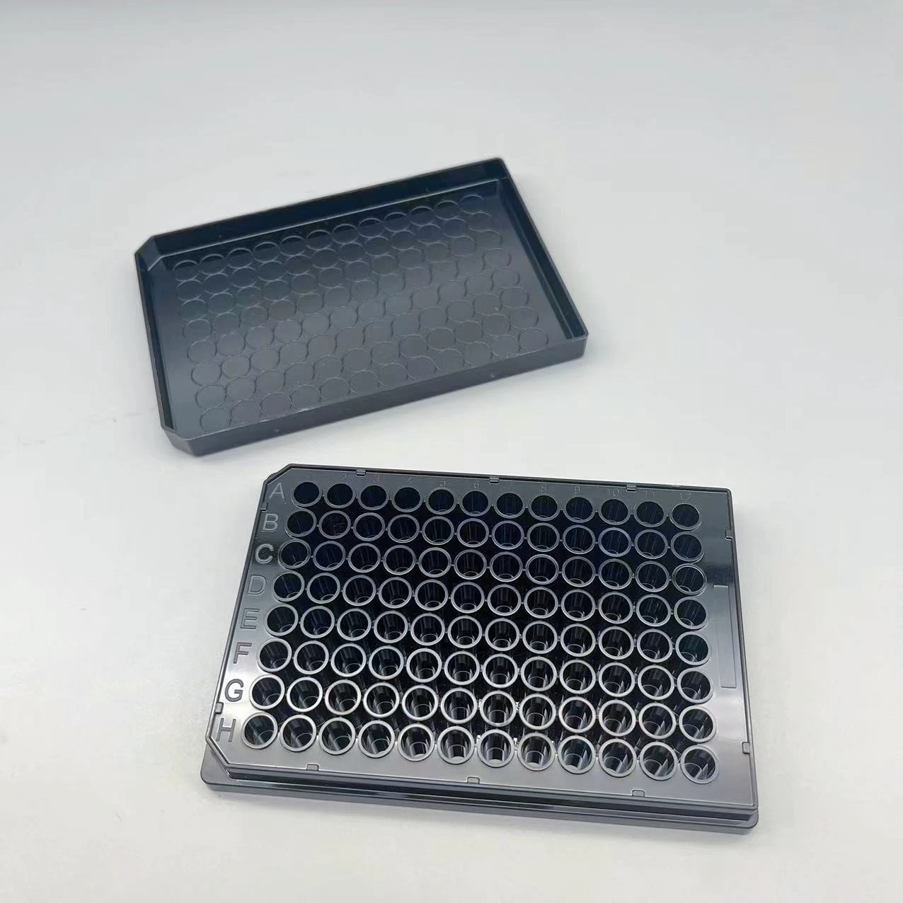 96-well Polystyrene Tissue Culture Black Plates with Lid