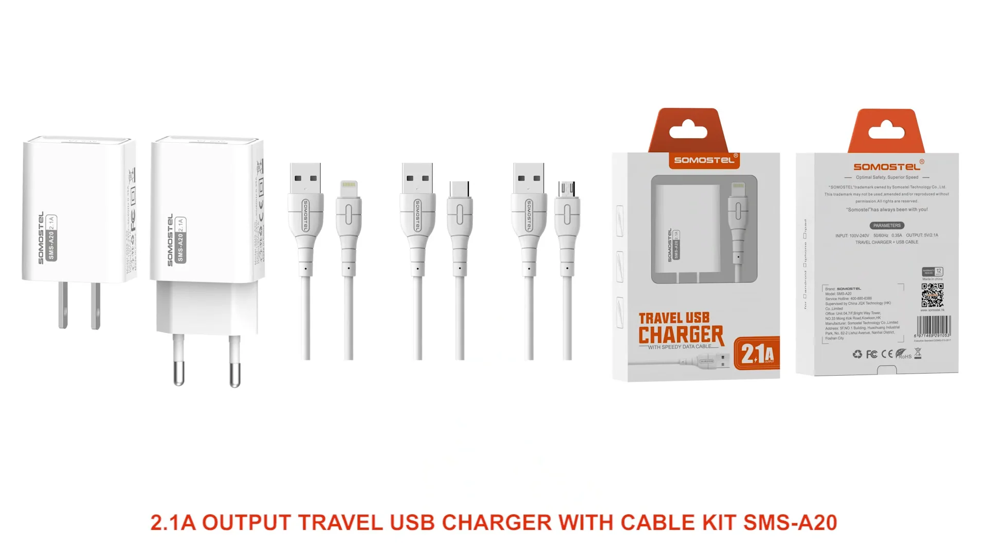 Somostel Factory Oem Mobile Charger Mini Size Single Usb Mobile Phone ...