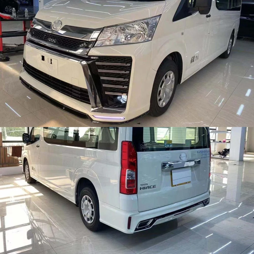Bumper DRL Fog Lamp Grille Bodykit for Hiace 300 Series 2019 2020 Hiace ...