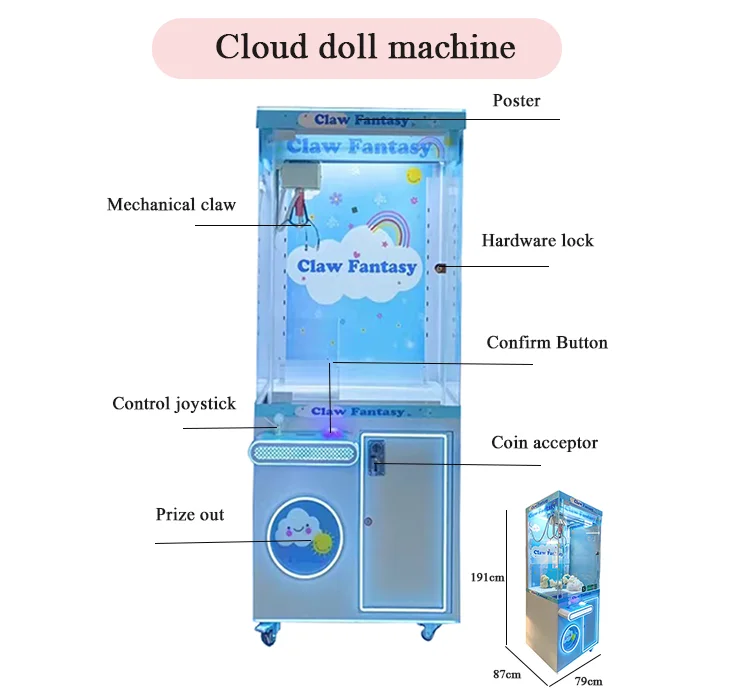 Shop Our Hot Selling Claw Machine with Customizable Plush Dolls