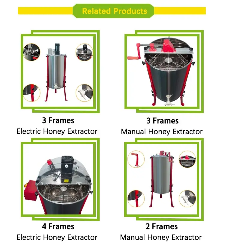 Multi-sweet honey processing machine 4 frames manual honey extractor ...