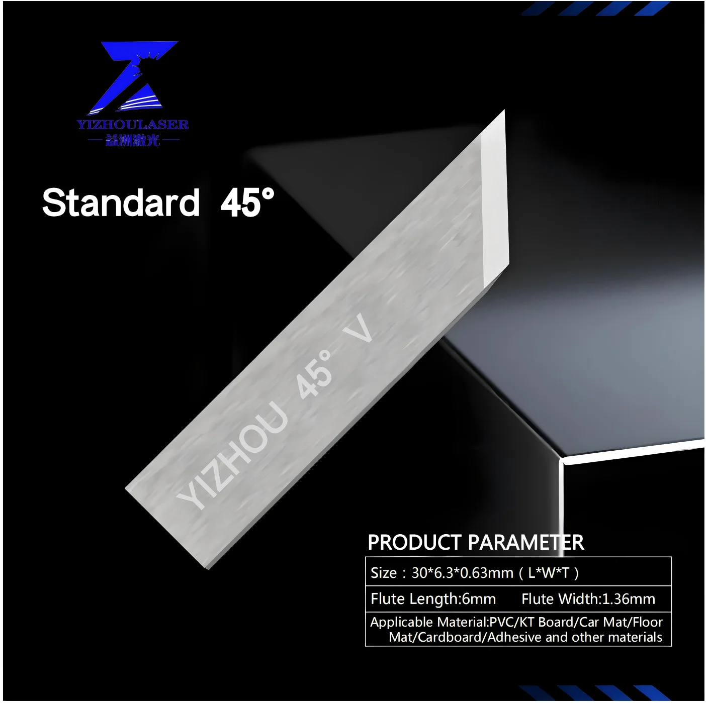 26 ° /35 ° /45 ° Vibrating Blade CNC Oscillating Knife Cutting Machine Tungsten Steel Blade for ...