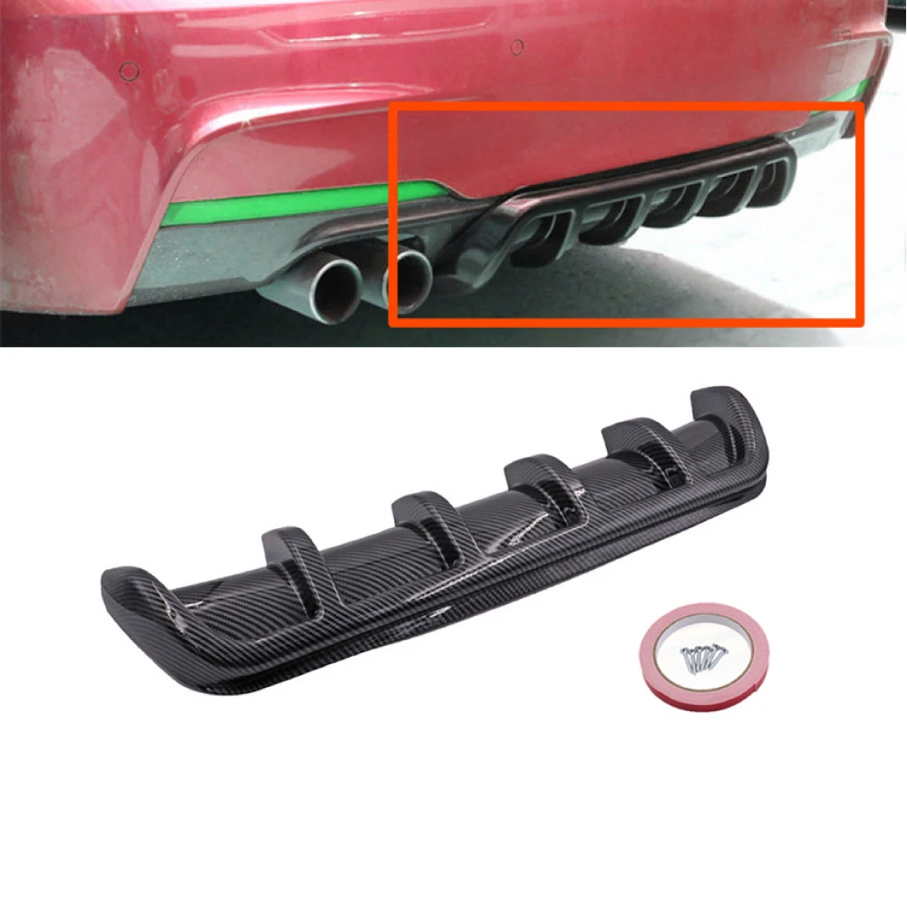 Car Tuning Universal Rear Spoiler Rear Lip Rear Wrap Angle Shark Fins ...